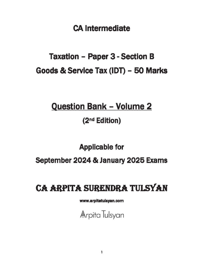 GST Notes3 | PDF
