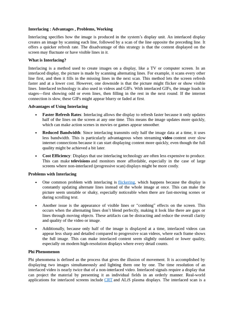 Interlacing | PDF