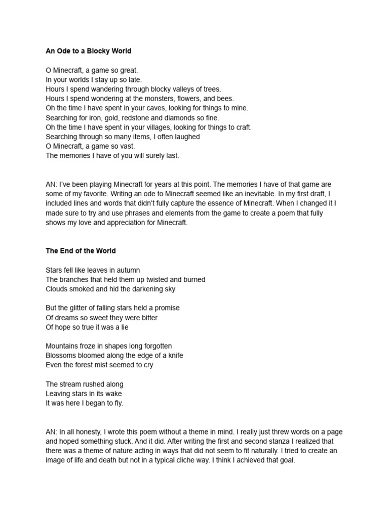 Poetry Portfolio 2 | PDF