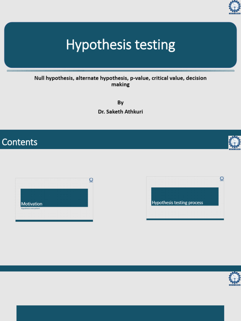 Hypothesis Testing | PDF