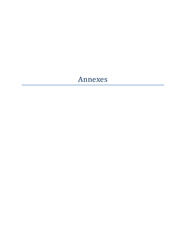 Annexes | PDF
