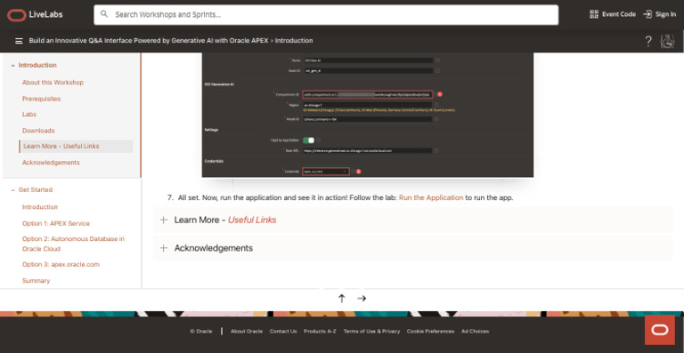 Build An Innovative Q&A Interface Powered by Generative AI With Oracle APEX | PDF