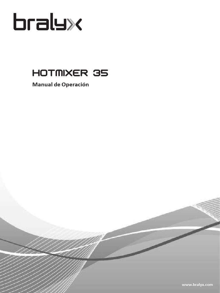HTX017NM220 - Hotmixer 35L Mono 220V VS 6.4 Espanhol Fev 2017 | PDF ...