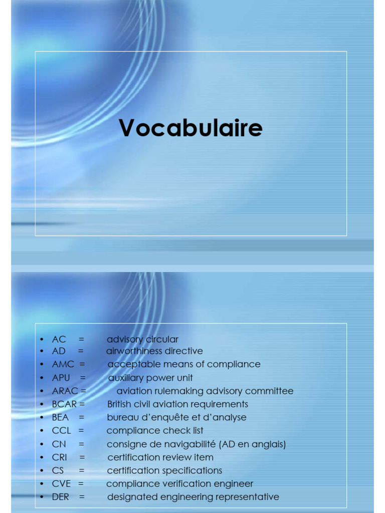 1 Vocabulaire | PDF