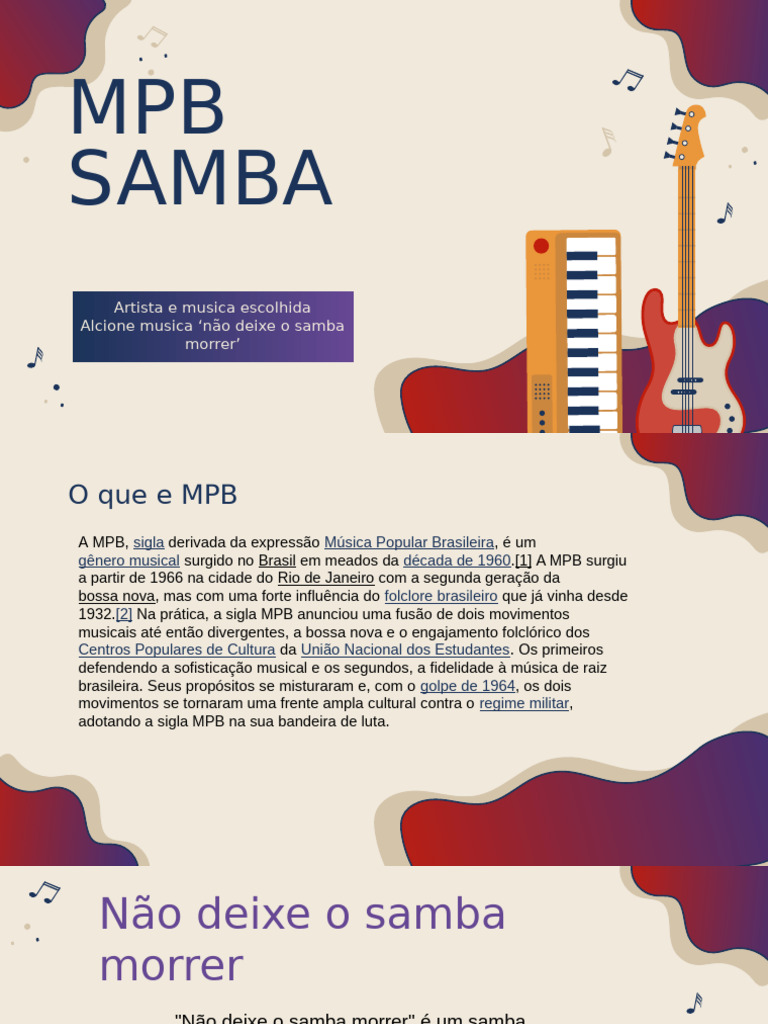 MPB Samba Trabalho | PDF