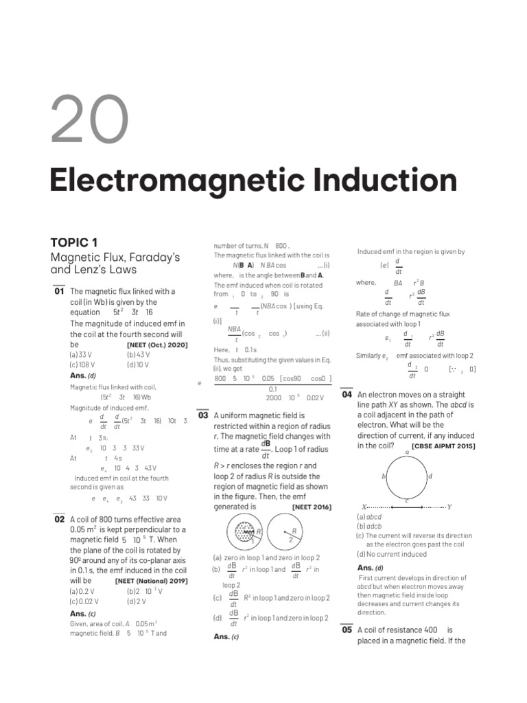 Electromagnetic Induction | PDF