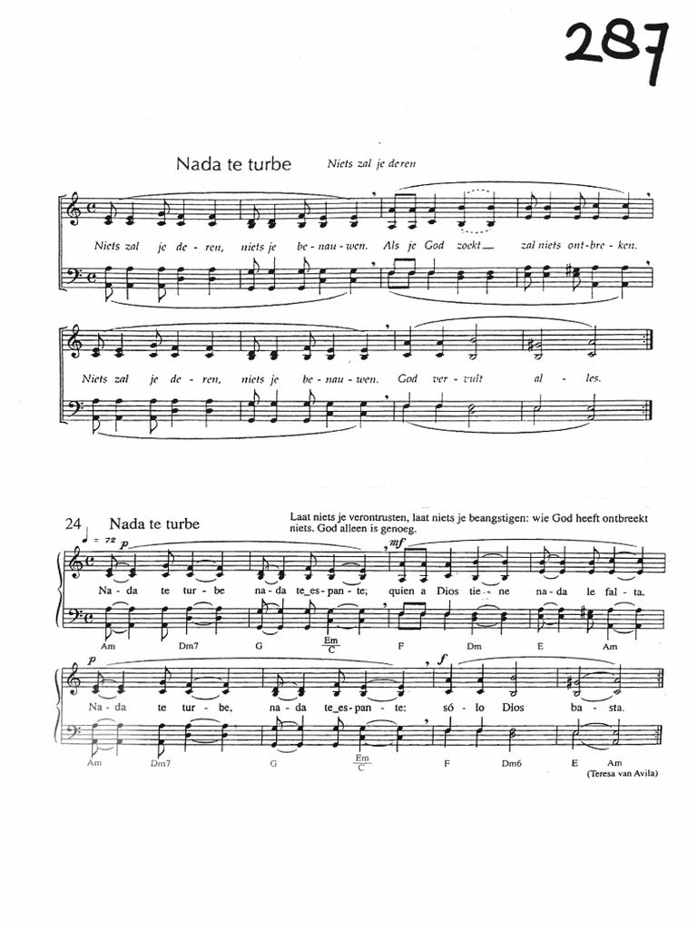 287 Nada Te Turbe | PDF