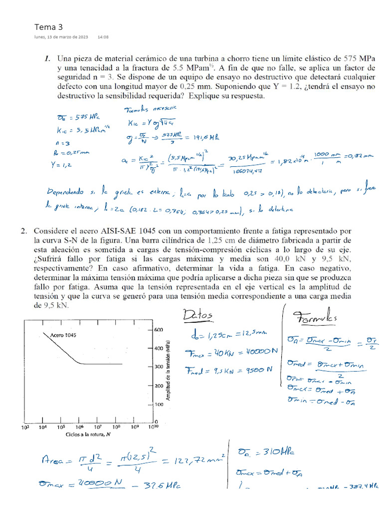 Problemas Tema 3 | PDF