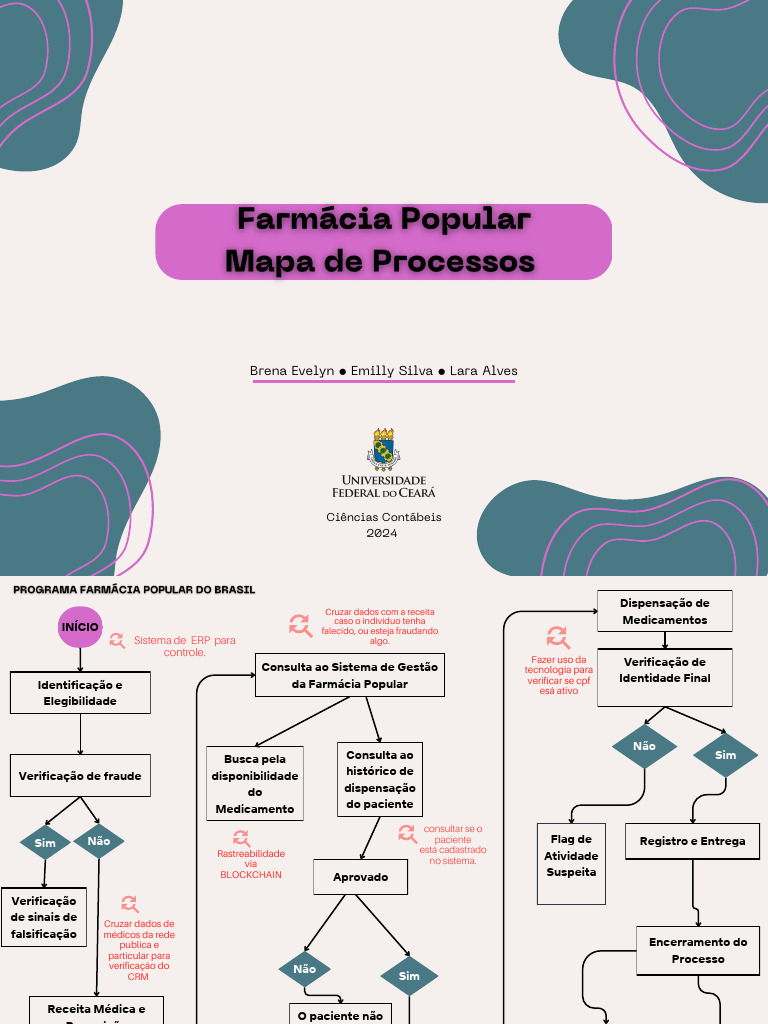 Mapa de processos farmácia popular | PDF
