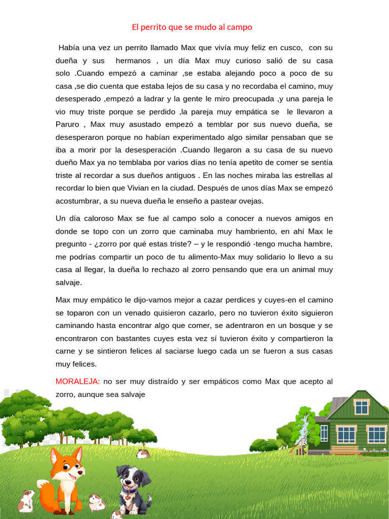 El Perrito Perdido | PDF