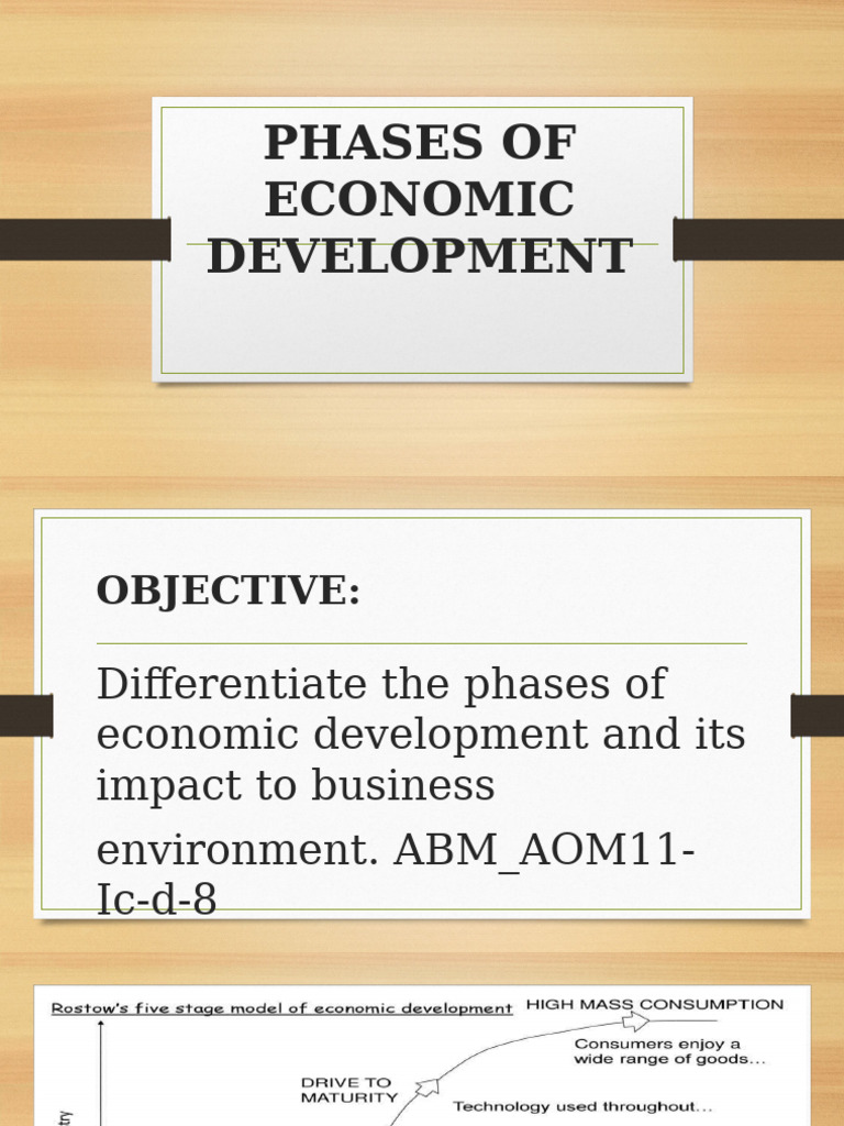1.6 Phases of Economic Development | PDF