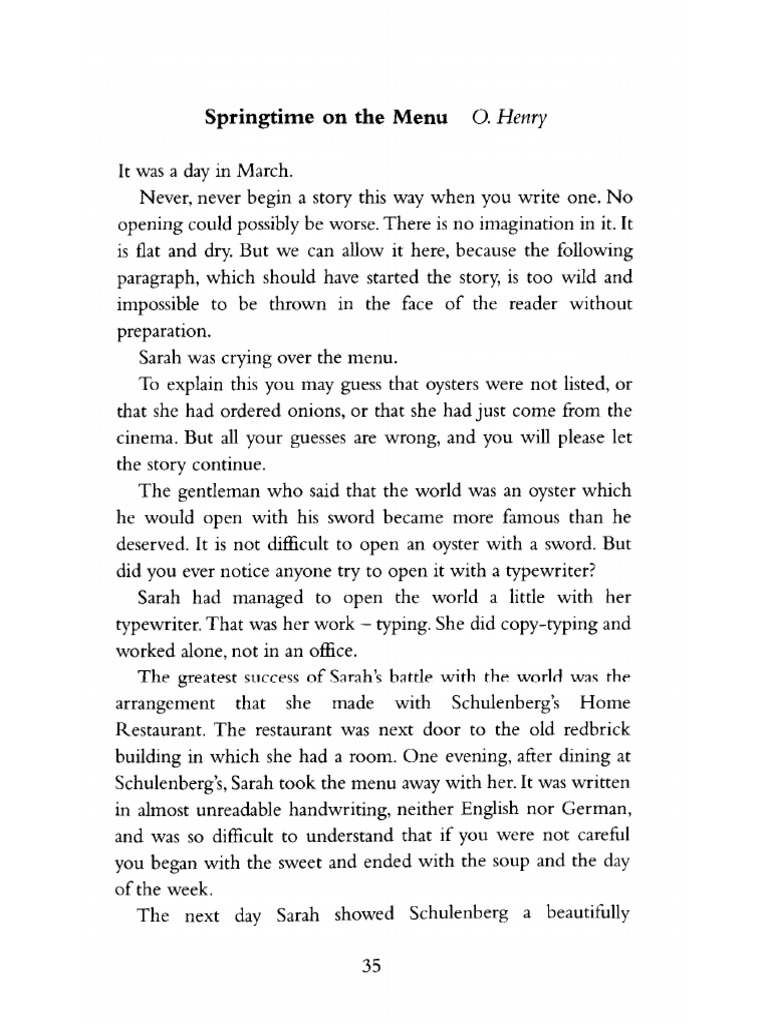 Springtime On The Menu | PDF