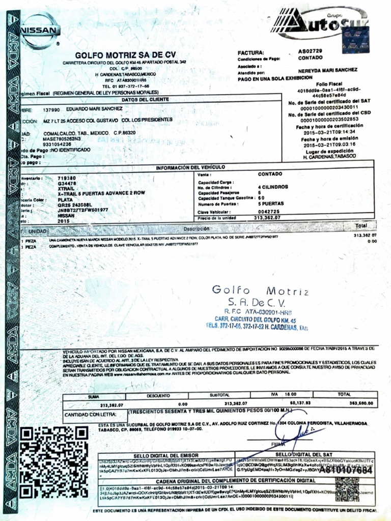 Factura Endosada | PDF