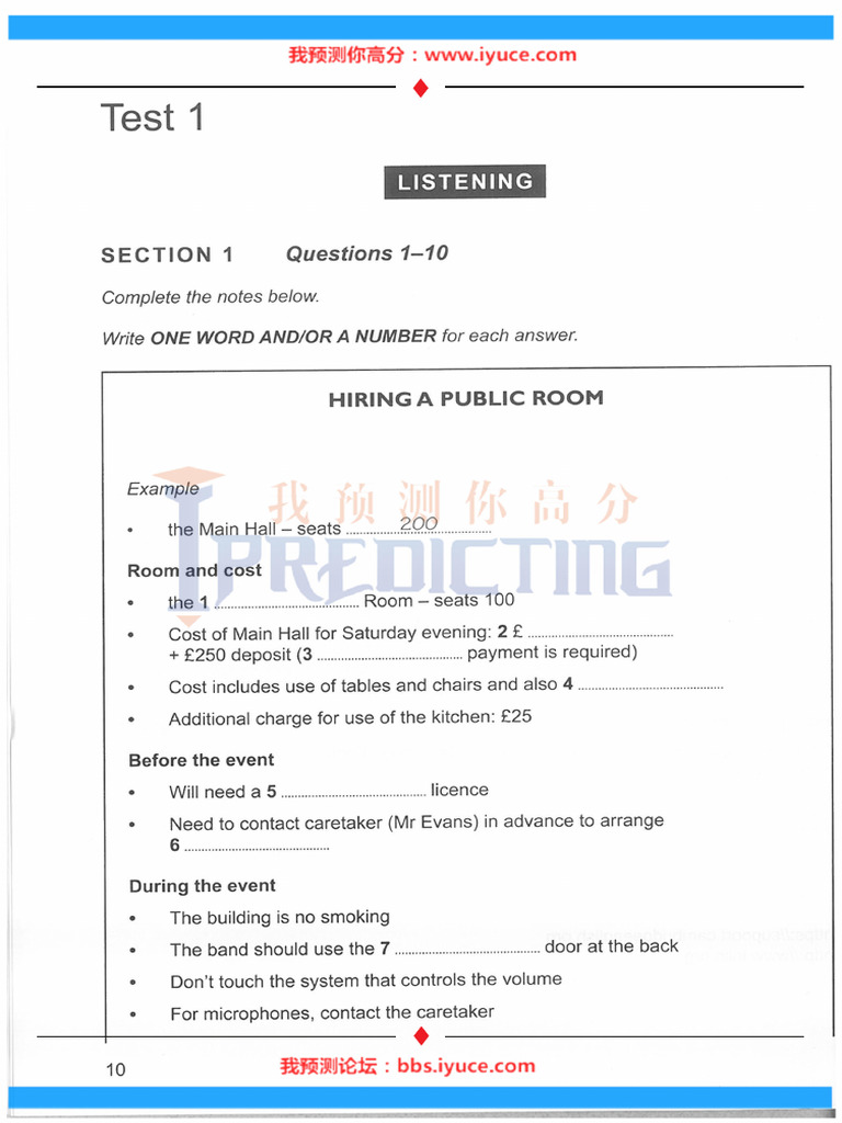 Listening Part 1 + 2 Practice | PDF