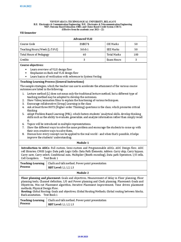 7th Sem Syllabus | PDF