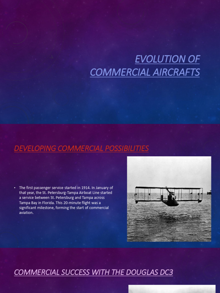 Evolution of Commercial Aircrafts | PDF