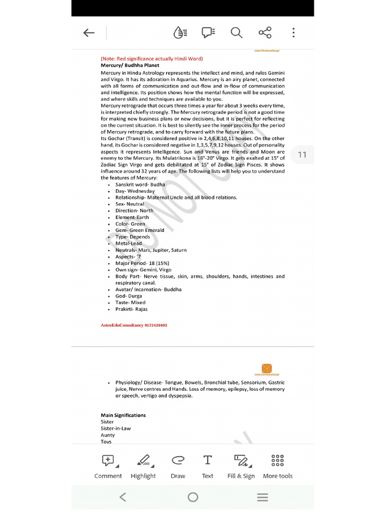 Lal Kitab Sample Page | PDF