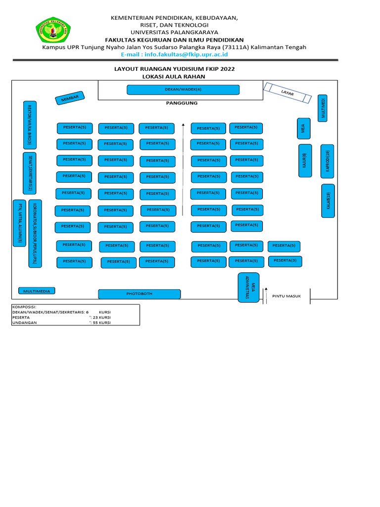 DENAH LAYOUT RUANG YUDISIUM | PDF