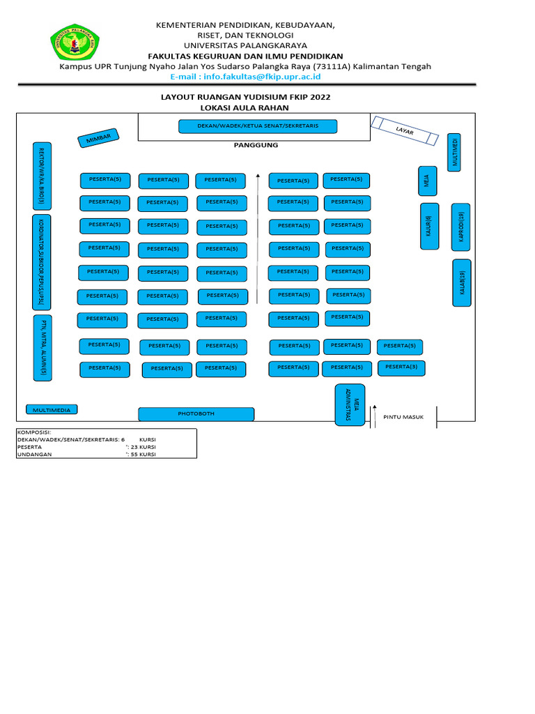 Denah Layout Ruang Yudisium | PDF