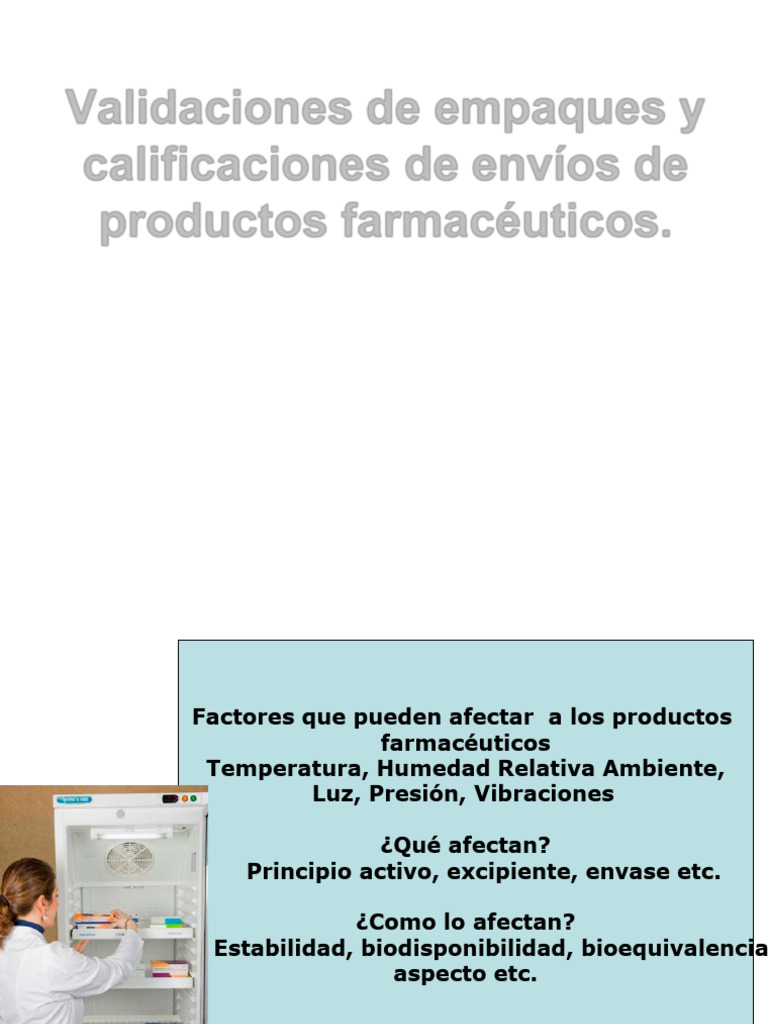 Validaciones Calificaciones Empaques Farmaceuticos | PDF