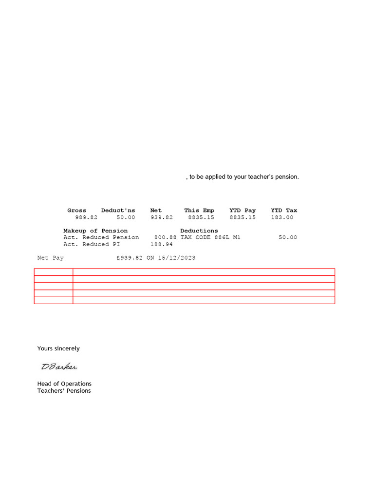 Notification of Tax Code Changes via EDI | PDF