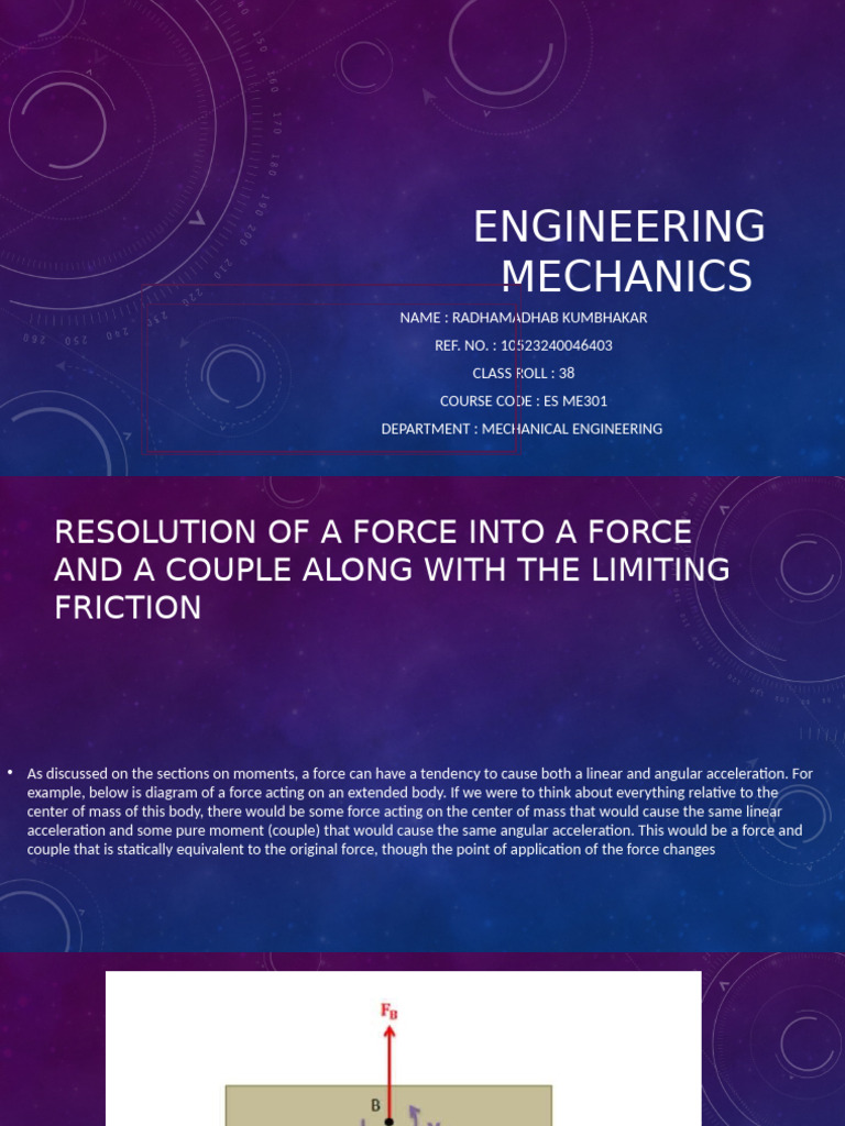 Engineering Mechanics | PDF