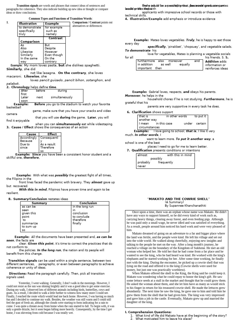 Transition Signal Handout | PDF | God | Heaven