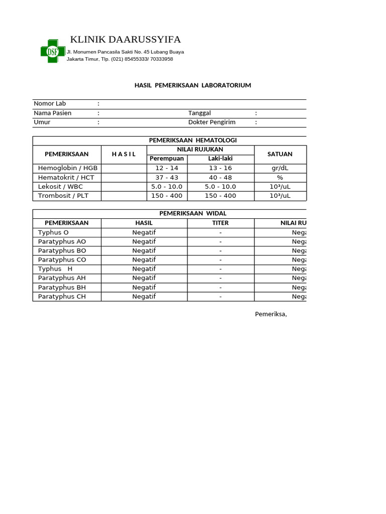 HASIL LAB 2022 Dengan Kop Surat | PDF