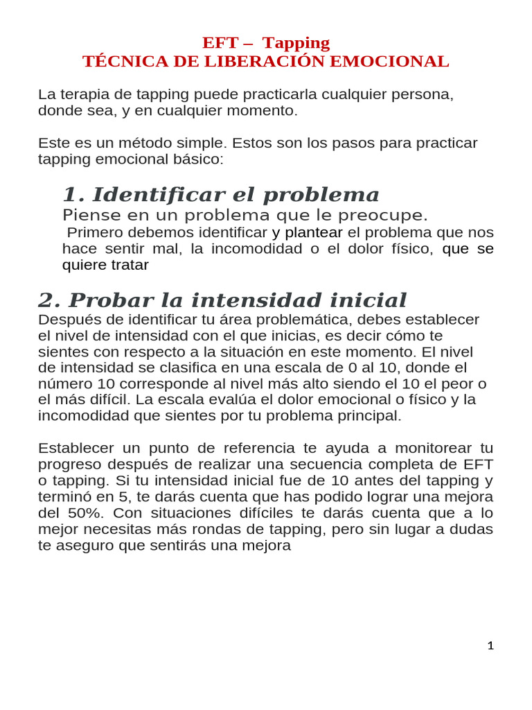 Secuencia de tapping | PDF