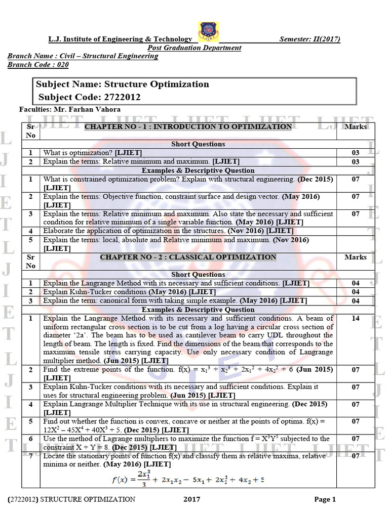 So Ljit Question Bank | PDF