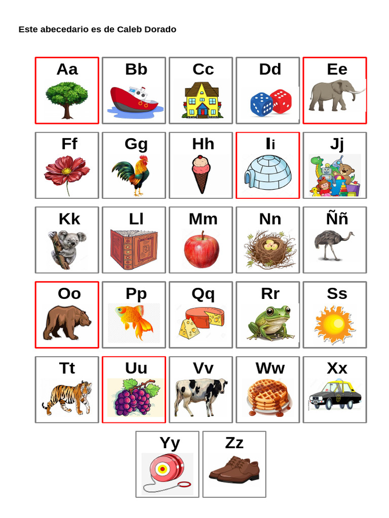 Abecedario Ilustrado. | PDF