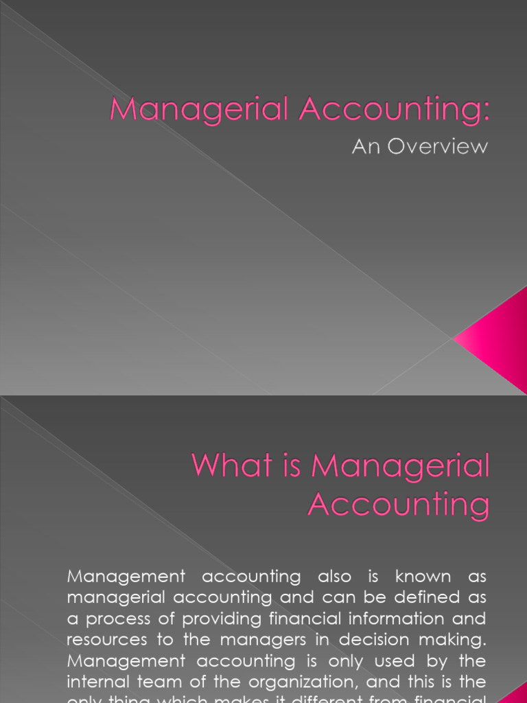 Managerial Accounting | PDF Managerial Accounting | PDF
