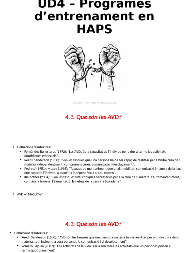 UD4 - Programes D'entrenament en HAPS | PDF