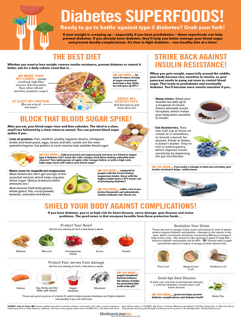 Diabetes Infographic Orange | PDF