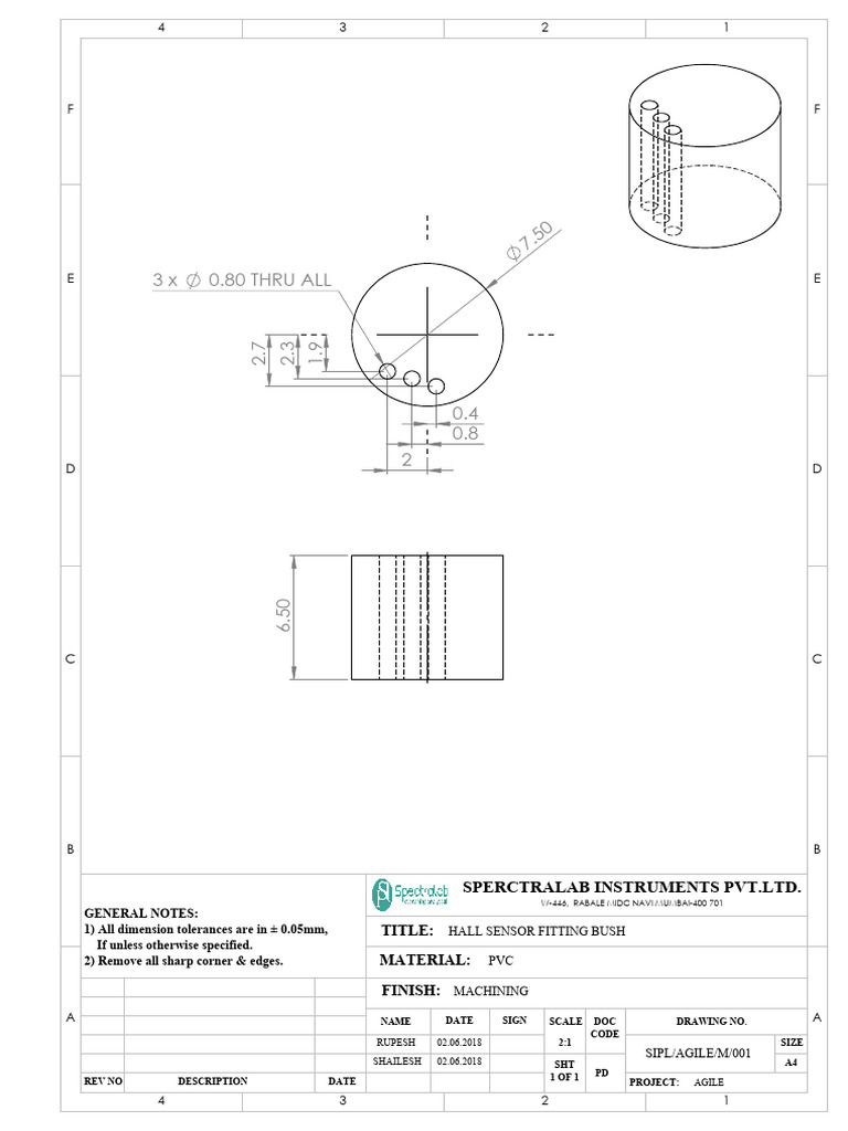 Hall Sensor Fitting Bush | PDF