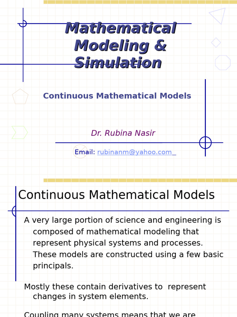 Lec 3 Continuous Model | PDF