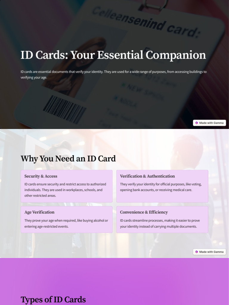 Essential Guide to ID Cards | PDF | Identity Document | Security Technology
