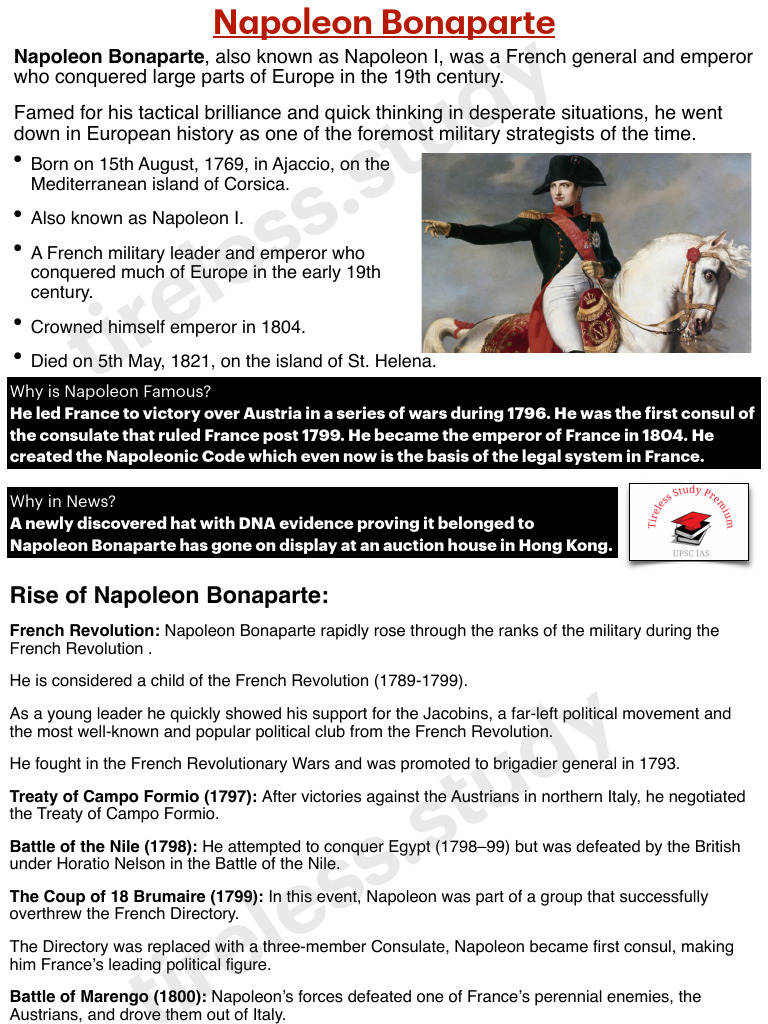 Napoleon Bonaparte | PDF