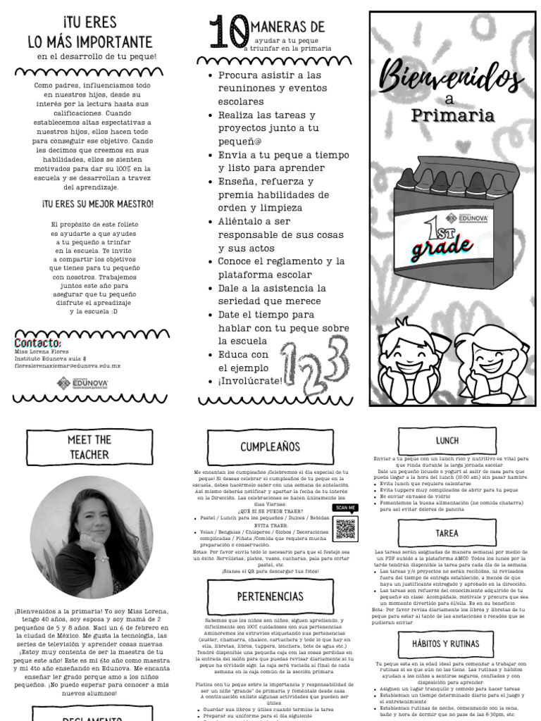Welcome To School Trifold | PDF