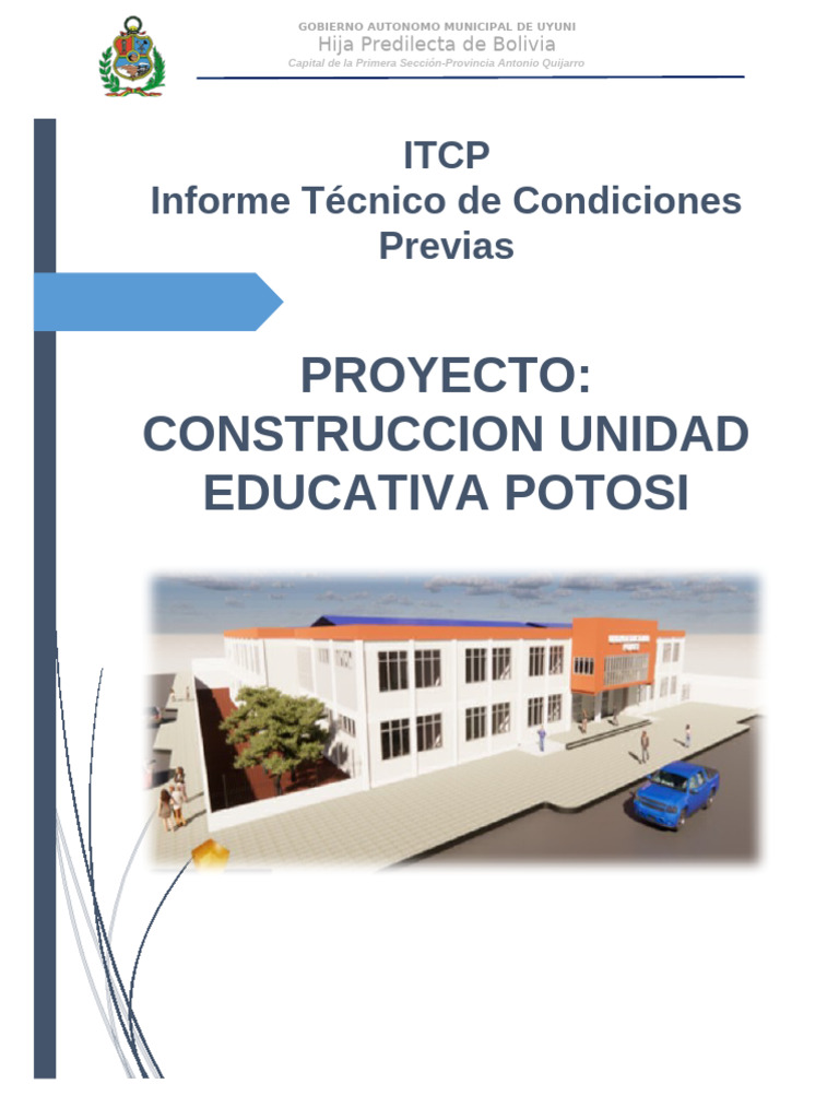 ITCP UNIDAD EDUCATIVA Potosi | PDF | Bolivia | Política