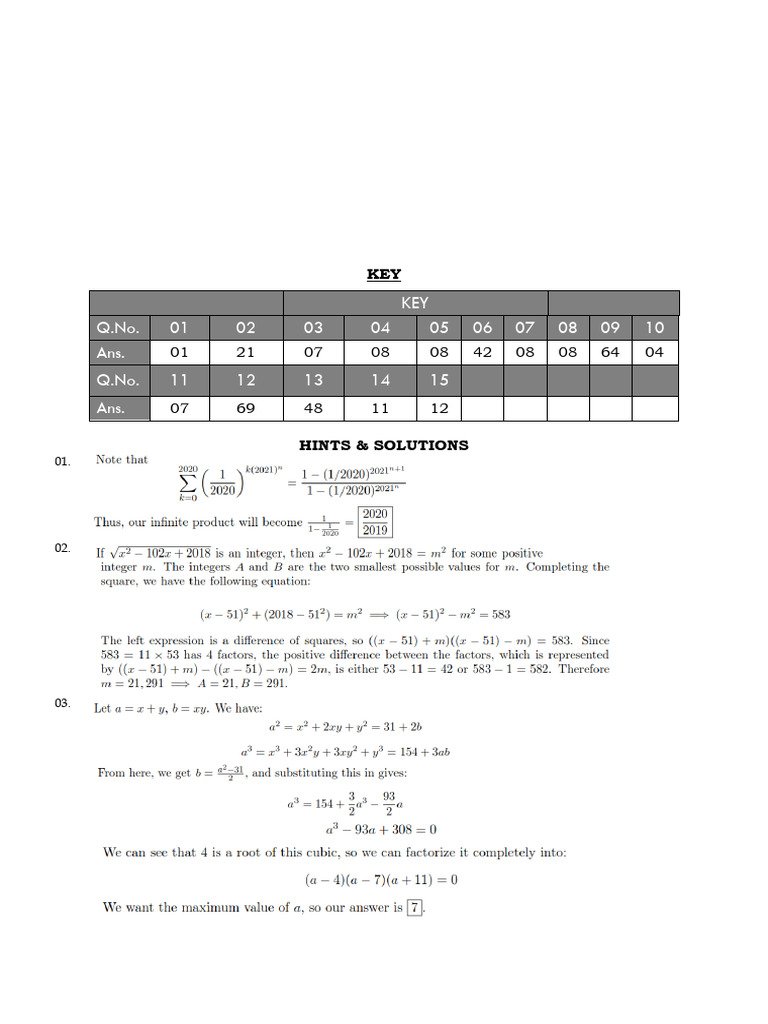 Co - Ipl Ioqm Practice Test-4 - Key | PDF