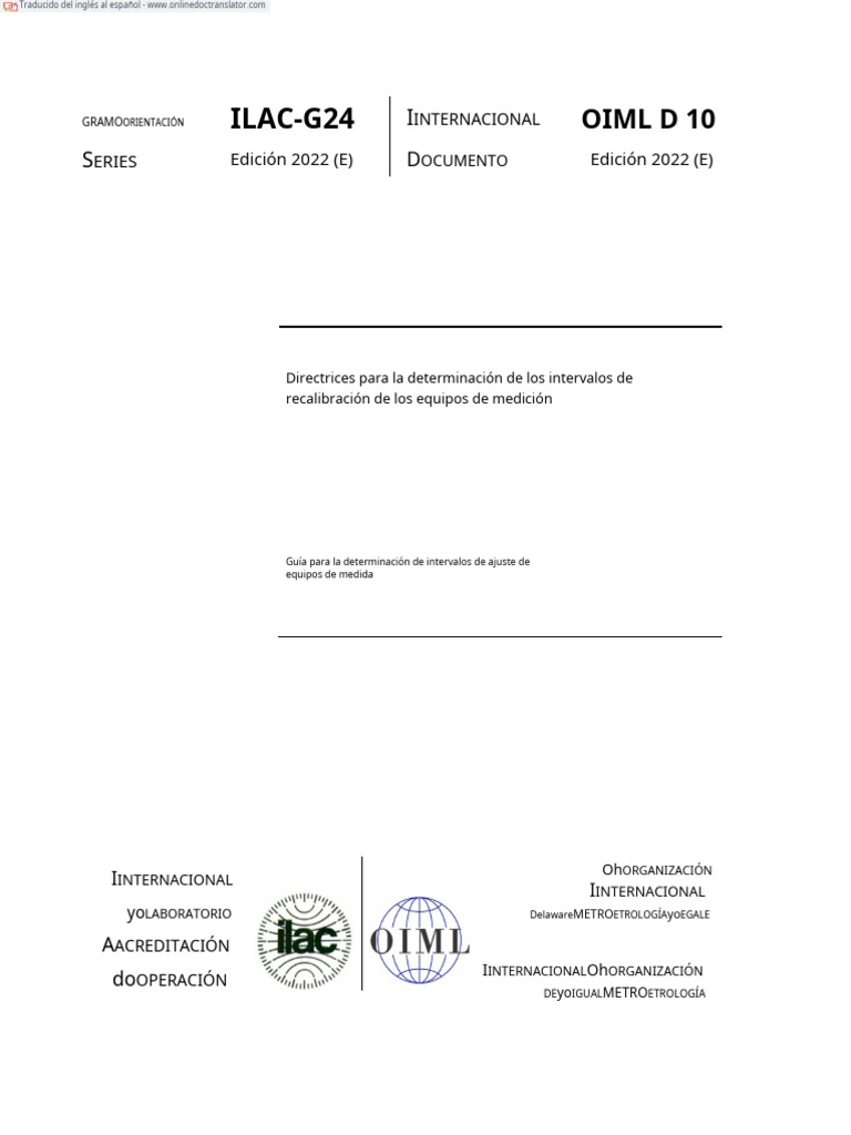 ILAC G24 2022.en - Es | PDF