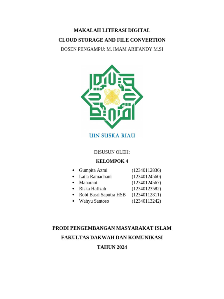 MAKALAH LITERASI DIGITAL Kelompok 5 | PDF