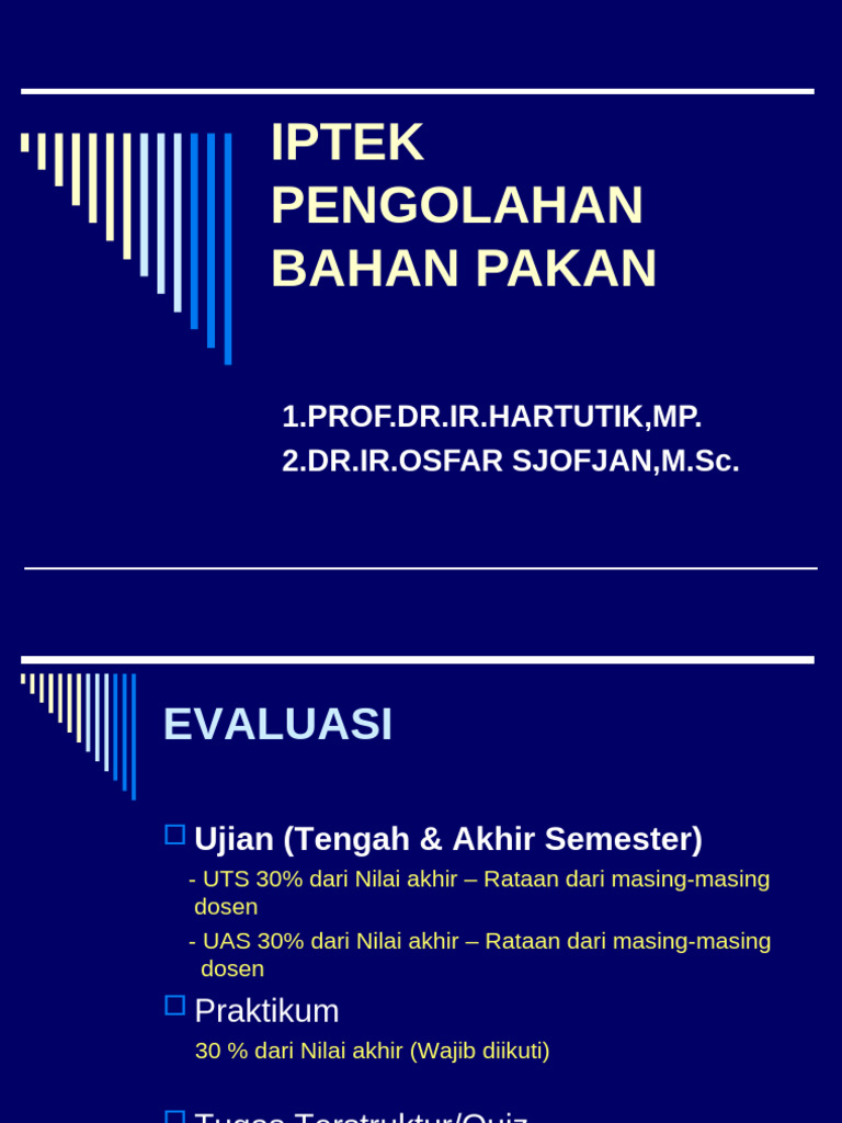 Iptek Pengolahan Bahan Pakan | PDF