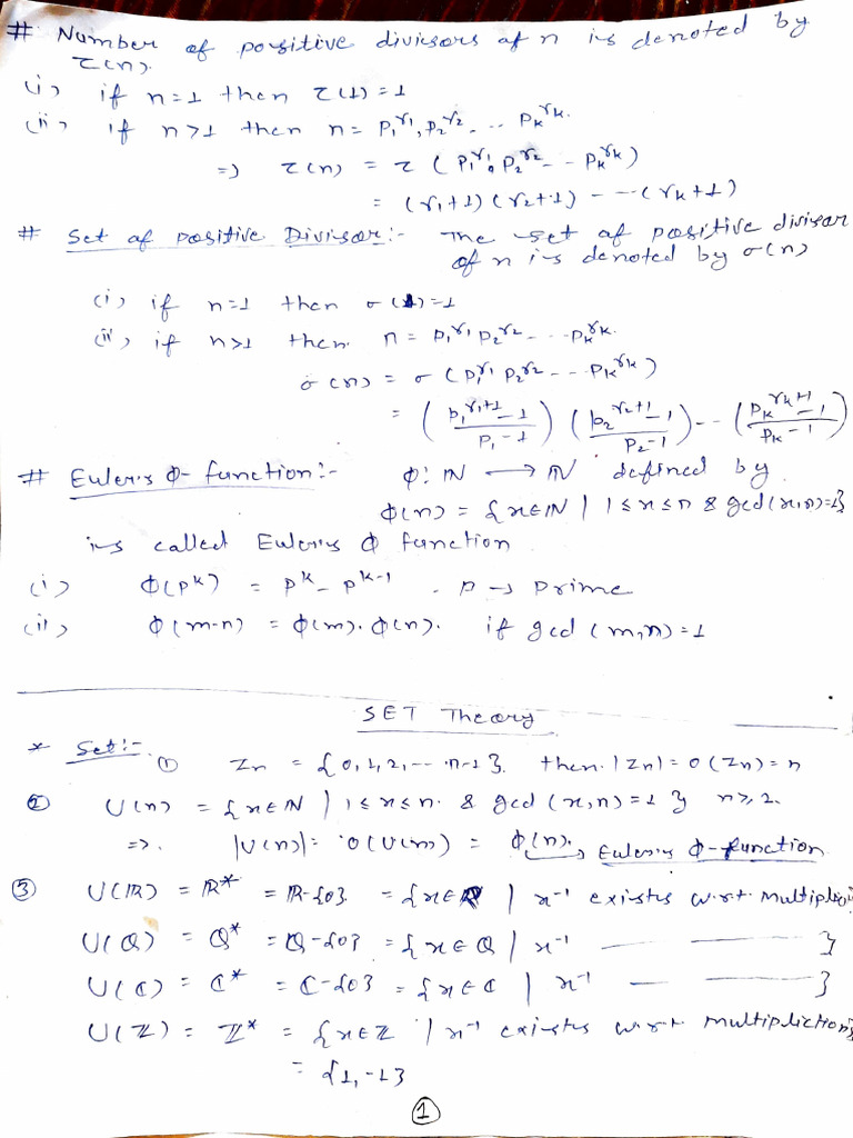 Group Theory Key Points | PDF