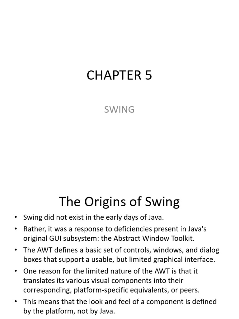 unit-5-introducing-swing | PDF