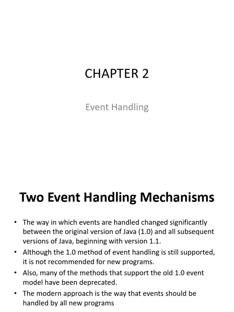 Unit 2 Event Handling | PDF