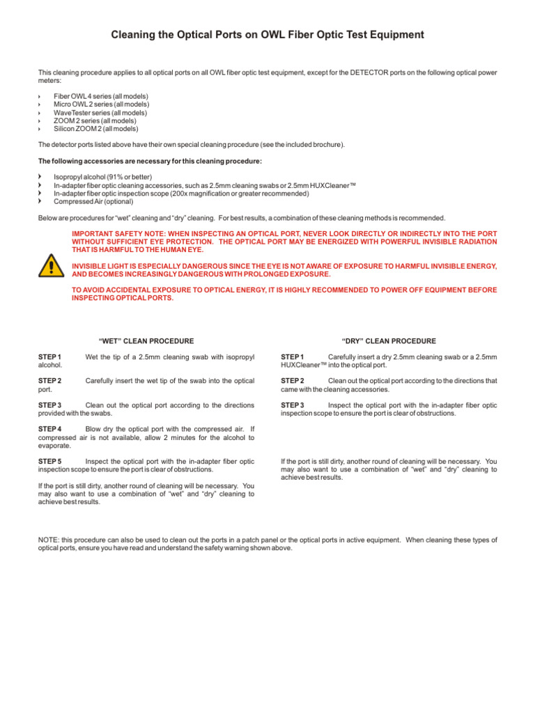 Source Port Cleaning | PDF
