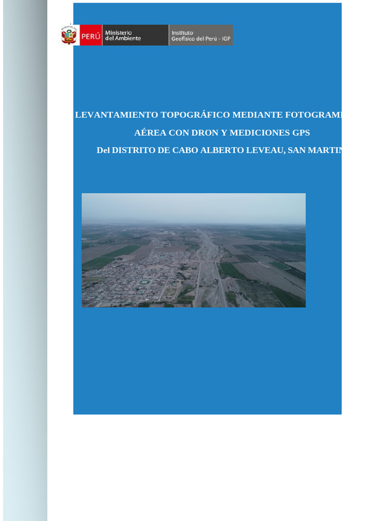 Levantamiento Topografico Mediante Fotogrametria Aerea Con Dron y ...