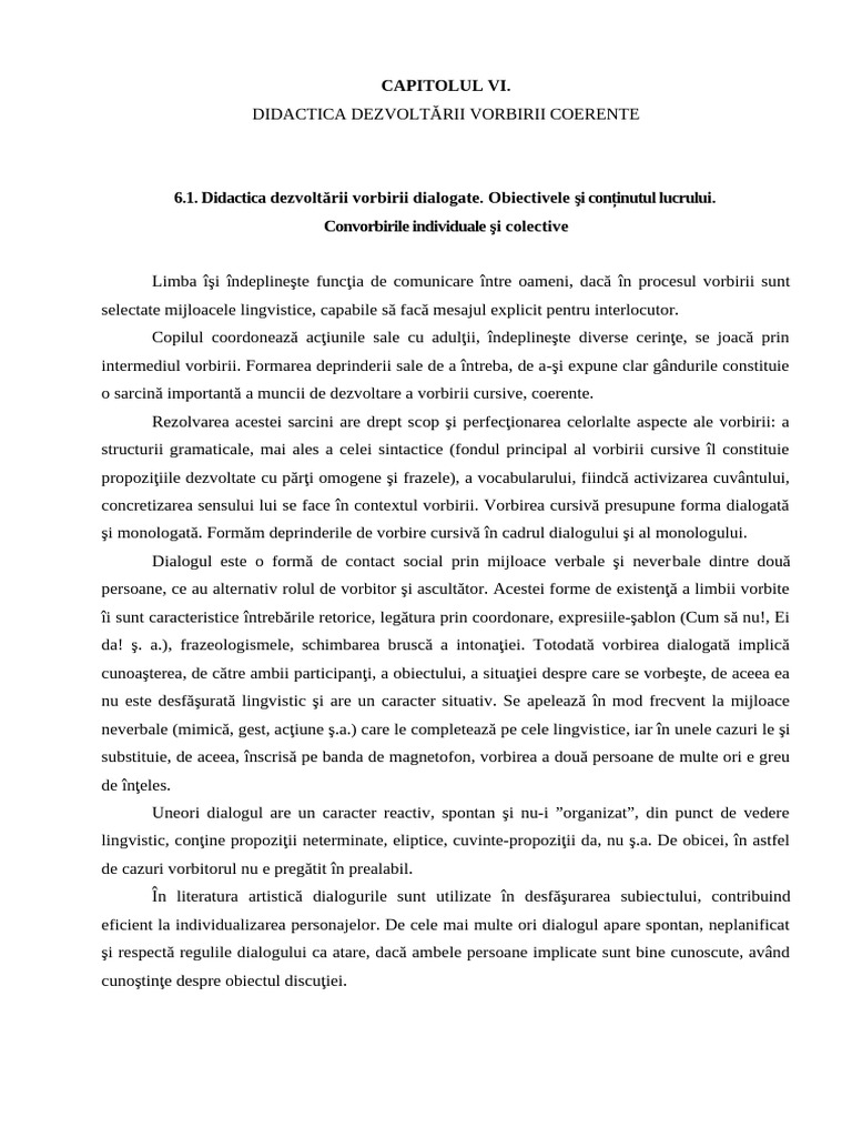 Capitolul Vi | PDF